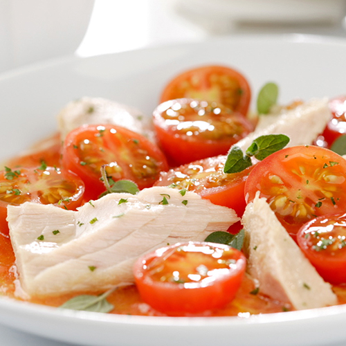 ENSALADA DE TOMATE ROSA DEL BAJO MARTÍN CON VENTRESCAS – Restaurante ...